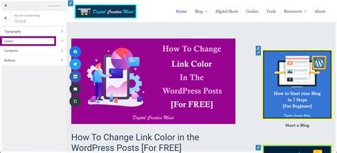How To Change Link Color In The Wordpress Posts For Free