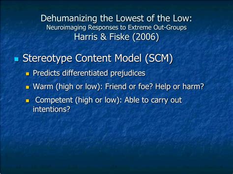 PPT Stereotype Content Model SCM Predicts Differentiated Prejudices PowerPoint Presentation