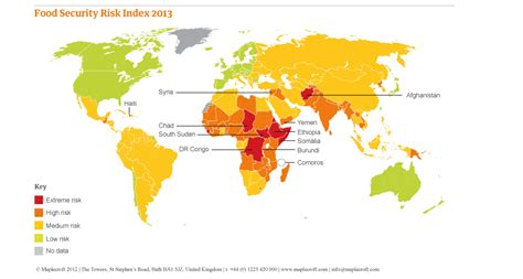 Global Food Crisis Risk Is Soaring [map] Business Insider