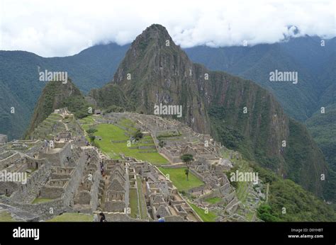 Machu Picchu Peru One Of The New Seven Wonders Of The World Stock