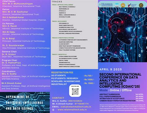 International Conference On Data Analytics And Intelligence Computing 2025 Velammal Institute