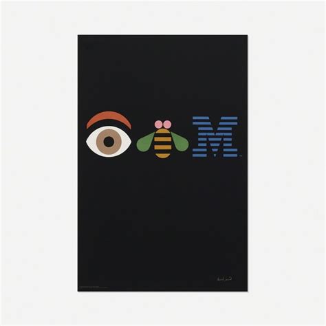 Paul Rand Eye Bee M Rebus Poster 1991 Artsy