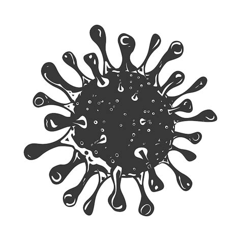 Premium Vector Silhouette Virus Black Color Only Full Body