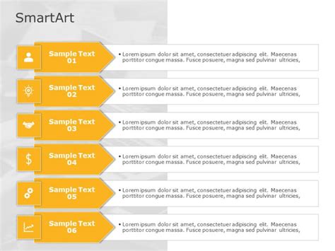 PowerPoint SmartArt List Templates