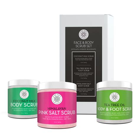 Face And Body Scrub Set Pure Body Naturals