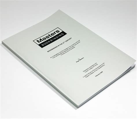 Masters Soft Bound Thesis Card