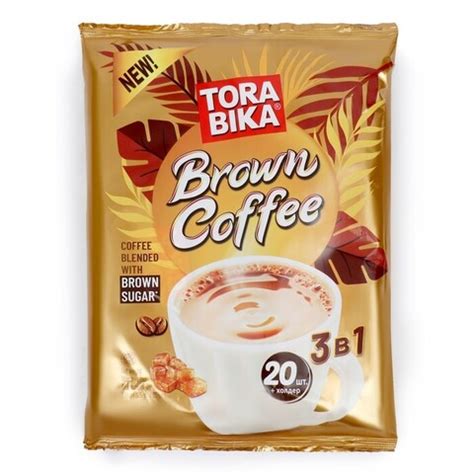 Купить Кофе растворимый Tora bika Brown Coffee 3в1, 20 шт по 25 г (Тора ...