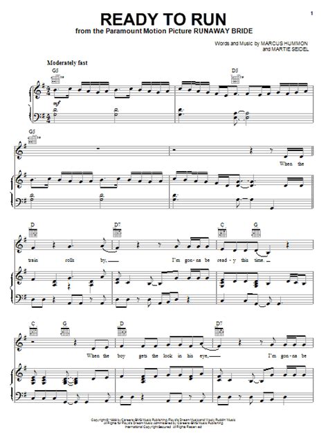 Download The Chicks Ready To Run Sheet Music And Pdf Chords Piano