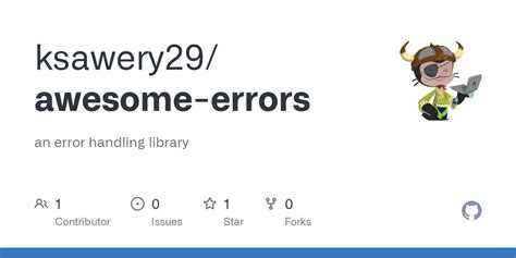 Github Ksawery29awesome Errors An Error Handling Library R