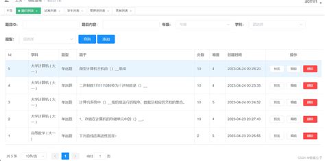 智能试卷分析、智能组卷系统试卷智能组卷 Csdn Csdn博客