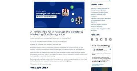 A Perfect App For Whatsapp And Salesforce Marketing Cloud Integration