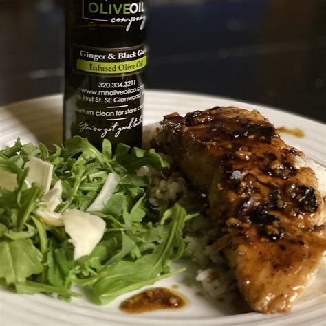 Asian Salmon W Ginger Garlic Glaze Mn Olive Oil Co