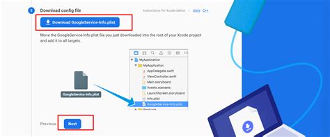 Generating A New GoogleService Info Plist File For The FCM Based