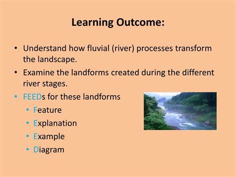 Ppt Exploring Fluvial Processes And River Landforms In Geography Class