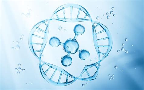 Premium Photo Circular Dna And Molecular Structure Skincare And