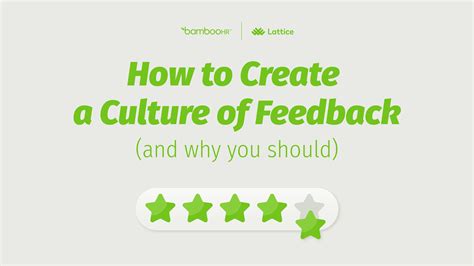 How To Create A Culture Of Feedback And Why You Should Bamboohr