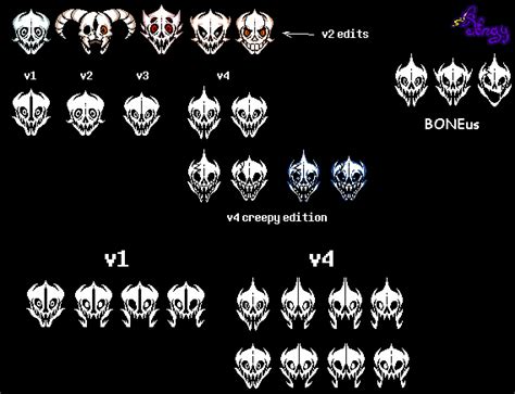 Undertale Gaster Blaster Sprites By Pongy25 On Deviantart