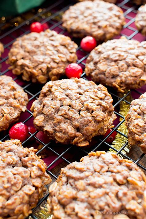 Gluten Free Gingerbread Oatmeal Breakfast Cookies Vegan Gf Dairy