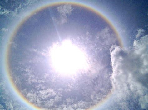 There Was A Rainbow Halo Around The Sun Yesterday Rmildlyinteresting