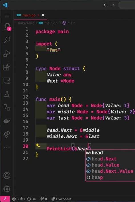 Implementing A Linked List In Go A Step By Step Guide Coding Golang Datastructures