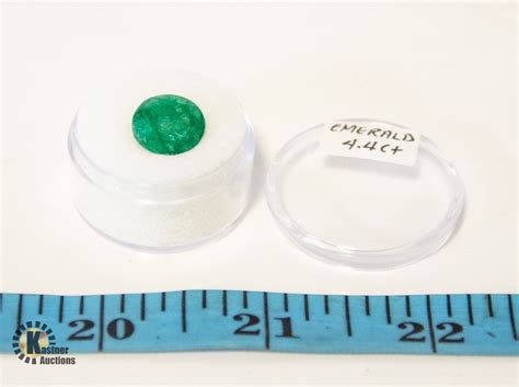 4 4ct Genuine Natural Emerald Gemstone Kastner Auctions