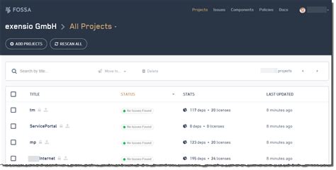Open Source Lizenz Management Mit Dem Tool Fossa Exensio Gmbh
