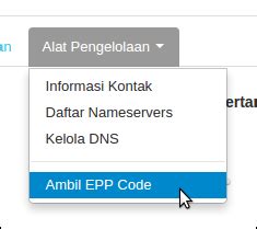 Mendapatkan EPP Code Domain Dari Client Area Unlimited ID Blog Unlimited Id
