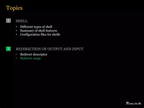 Redirection Of Output And Input In Unixlinux Pptx