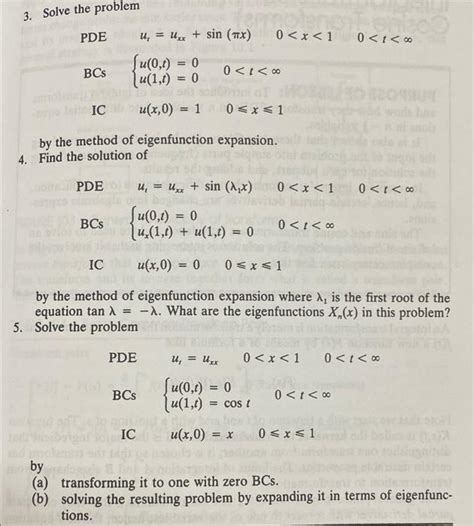 Solved 3 Solve The Problem Pde 0