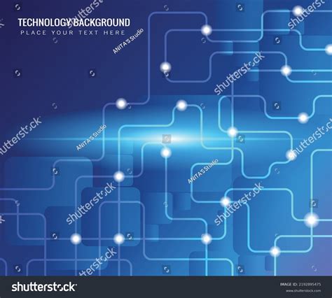 Circuit Technology Background Hitech Digital Data Stock Vector Royalty