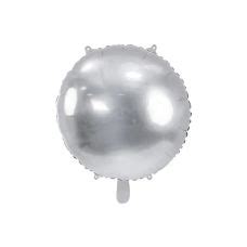Ballon Mylar Coeur Rond Argent 45 Cm Ballons Gonflables Pas Cher