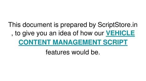 ppt vehicle cms script content management system clone powerpoint