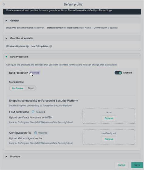 Configuring The Agent Operating Mode On Prem Or Cloud