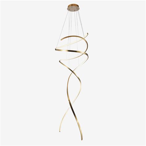 Initial Gold Led Pendant Light — Za