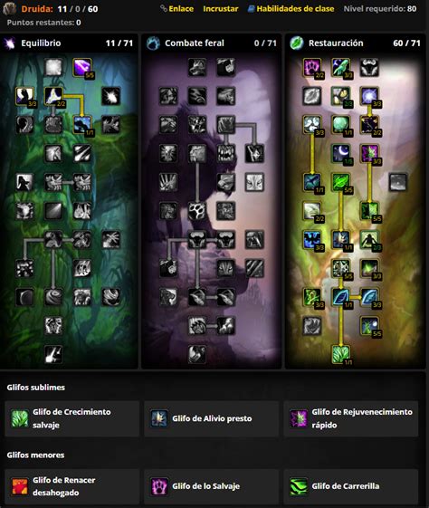 Guía Druida Restauración Wotlk Wrath Of The Lich King Classic Alter