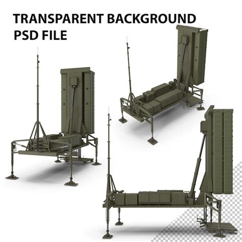 Premium Psd Air Defense Missile System Armed Position Png