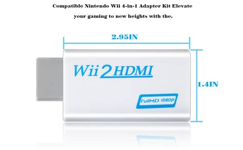 Longlongjin Ultimate 4 In 1 Wii Cord Adapter Kit Amplify