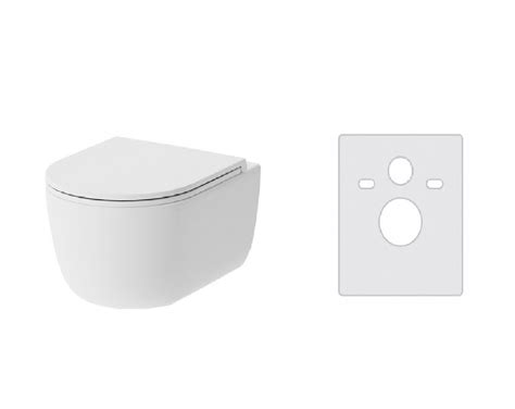 Подвесной унитаз Damixa, направление выпуска: Горизонтальное (в стену ...