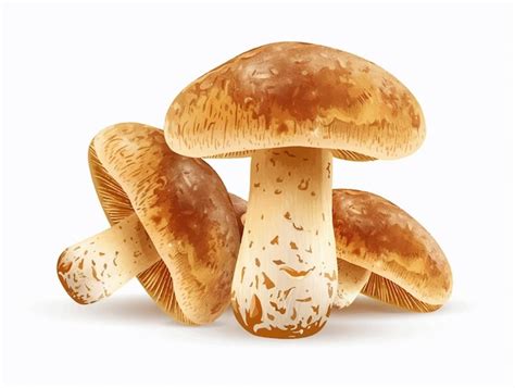 Premium Vector Mushrooms Isolated On White Background