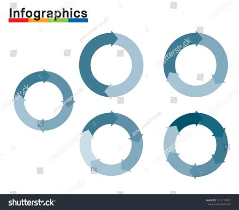 Infographics Illustration Set Charts Chart Split Stock Vector Royalty Free 1915119031