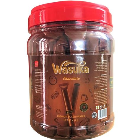 Bánh Quế Wasuka Premium Rolled Wafer Vị Chocolate Hủ 50 Cây X 9g Shopee Việt Nam