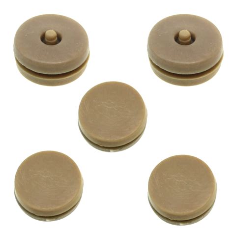 دکمه کمربند ایمنی رنگ بژ بسته 5 عددی