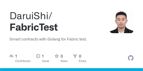 Github Daruishifabrictest Smart Contracts With Golang For Fabric Test