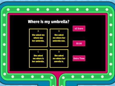 Reported Speech Questions Teaching Resources