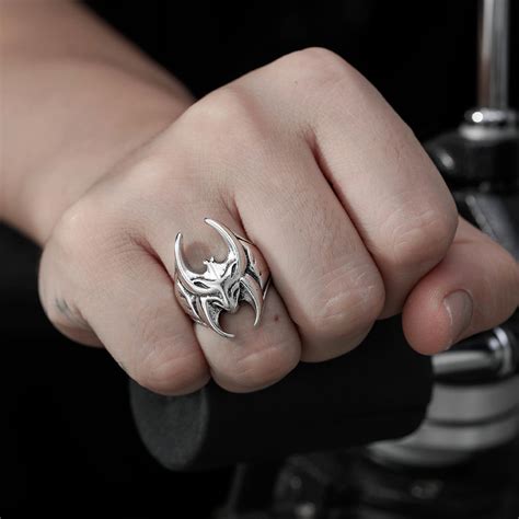 Men Skull Design Ring Clothing Shoes And Jewelry Temu