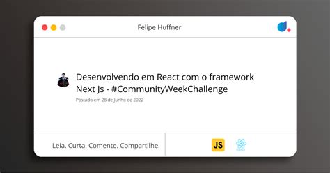 Desenvolvendo Em React Com O Framework Next Js