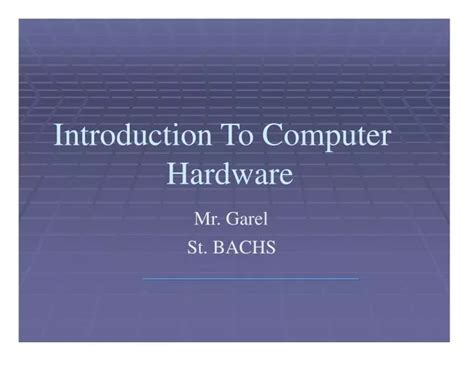Ppt Introduction To Computer Powerpoint Presentation Free Download