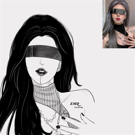 头像插画 Ellie酱 站酷ZCOOL