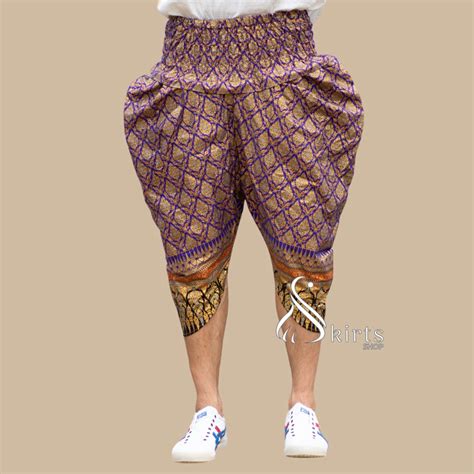 โจงกระเบนกินรีราคาถูก ลายไทยกนก Shopee Thailand