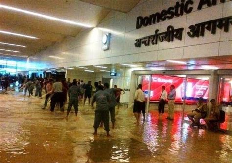 Monsoon Mayhem Delhi Airport Worlds Second Best Submerged Rediff